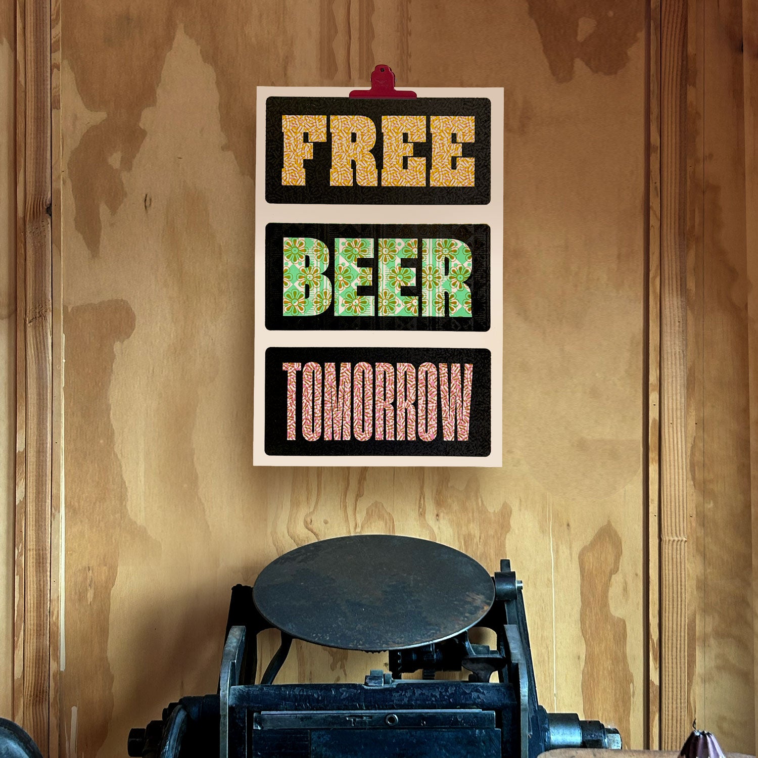 Free Beer Tomorrow – HAMMERPRESS